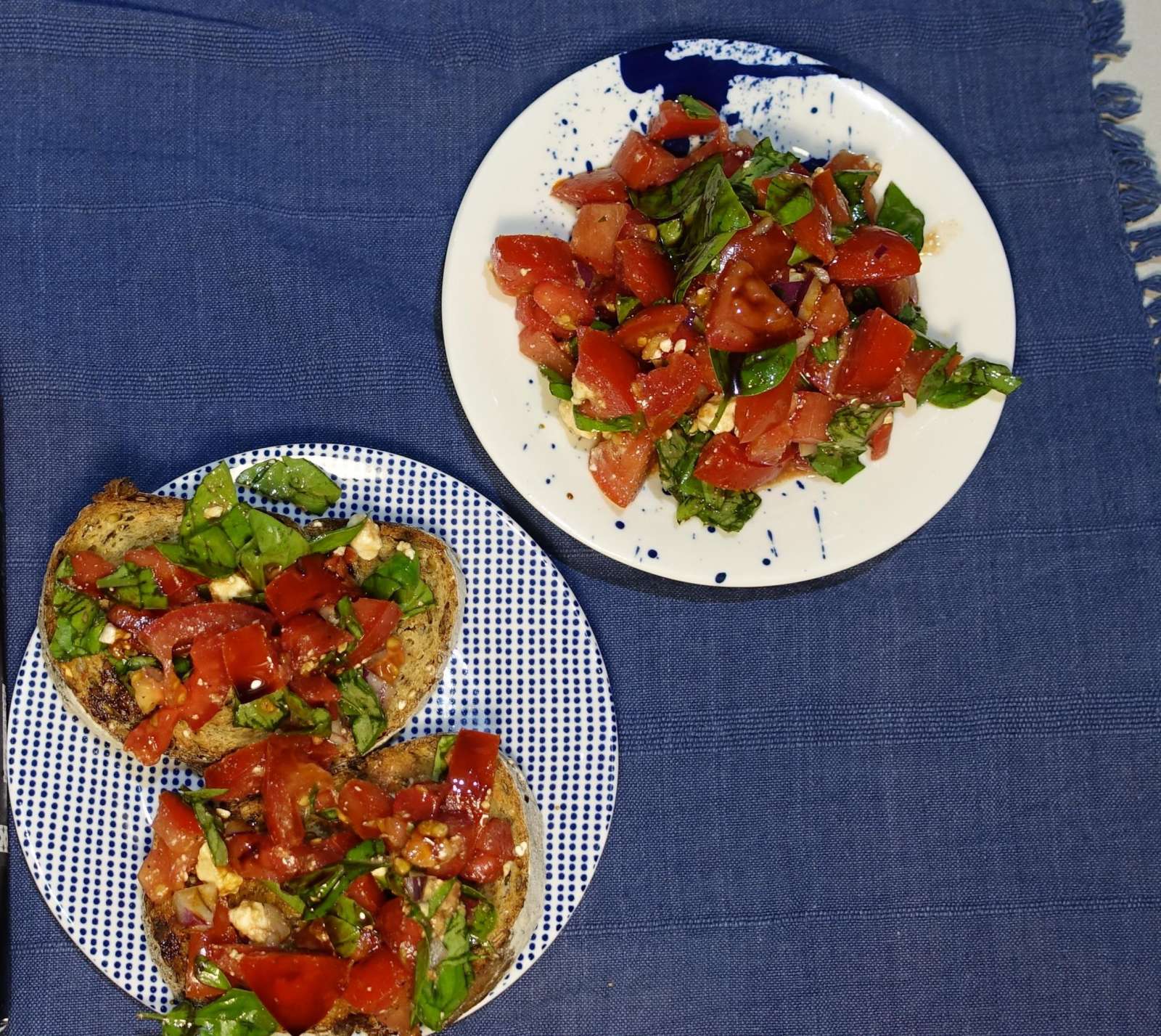 Bruschetta or Tomato Basil Salad with Latasha’s Kitchen Caramelised ...