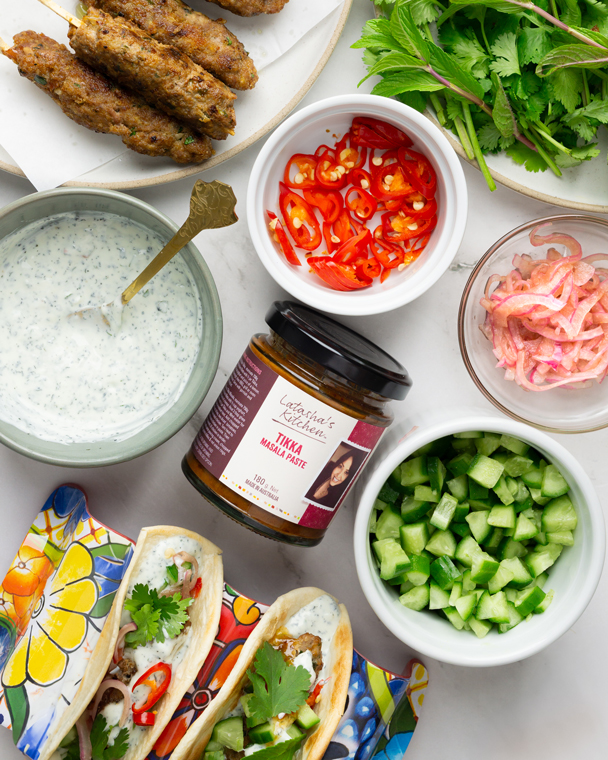 Tikka kofta flatbreads • Latasha's Kitchen