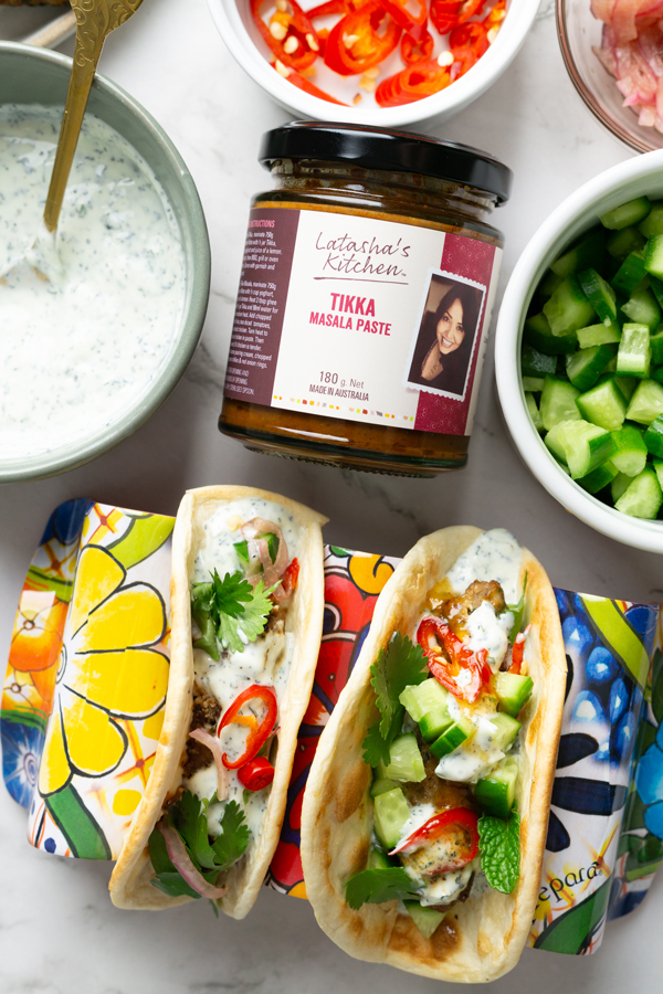 Tikka kofta flatbreads • Latasha's Kitchen
